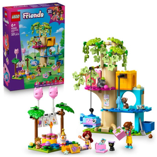 LEGO Friends 42666 macska születésnapi parti és faház | Lego
